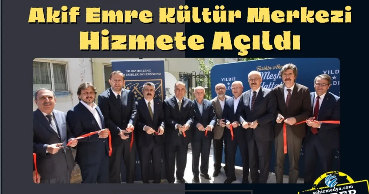 Yıldırım'da Birlik Vakfı Akif Emre Kültür Merkezi Hizmete Açıldı ...
